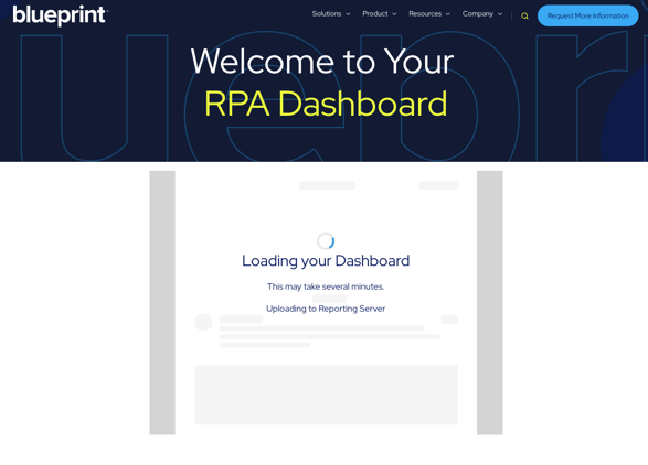 Unlock RPA Insights with Blueprint's Free Trial Dashboard