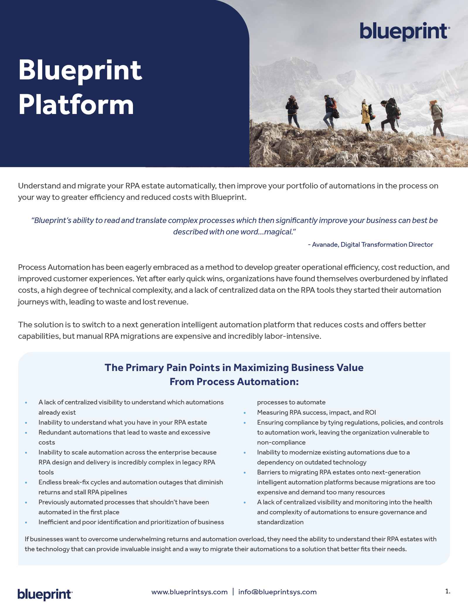 Download this Blueprint Platform Datasheet Online